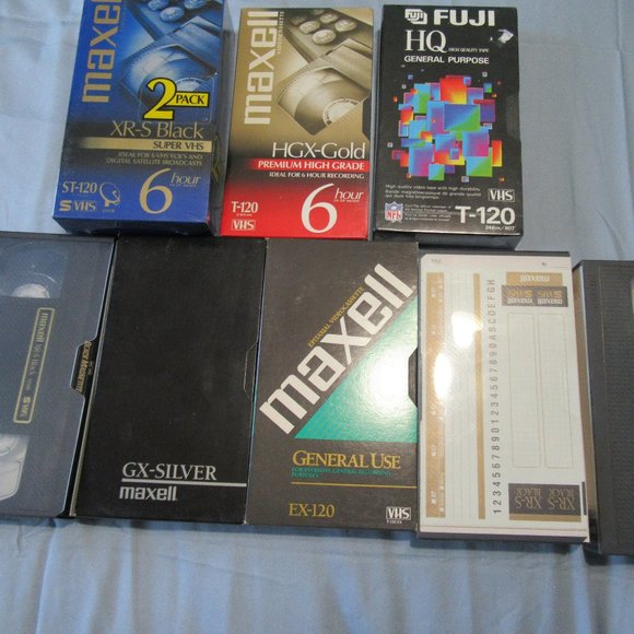 Maxell | Media | Maxell T2 Recording Vhs Cassette Tapes Lot Of 9 | Poshmark